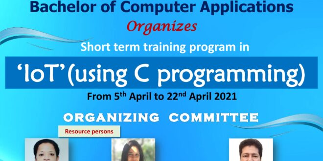 Short Term training program in ‘IoT'(using C programming) | GMFC